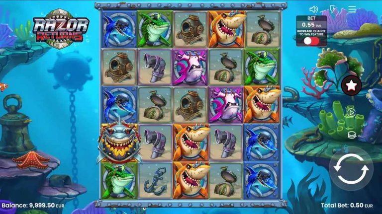 Razor Returns – Reel in a 100,000x Jackpot!